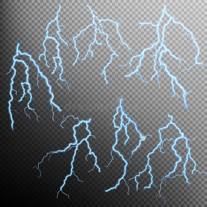 Regn och en blixt 10 eps vektor illustrationer. Illustration av ...