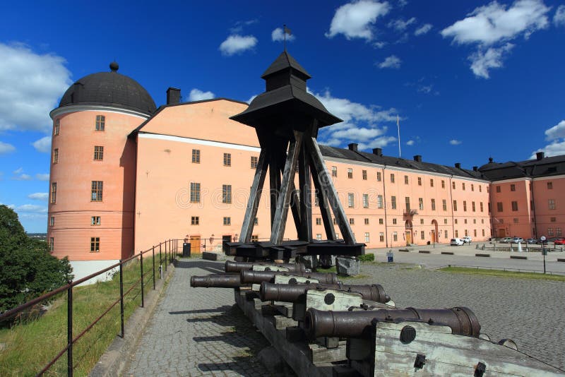 Uppsala castle editorial stock image. Image of cannon - 72800004