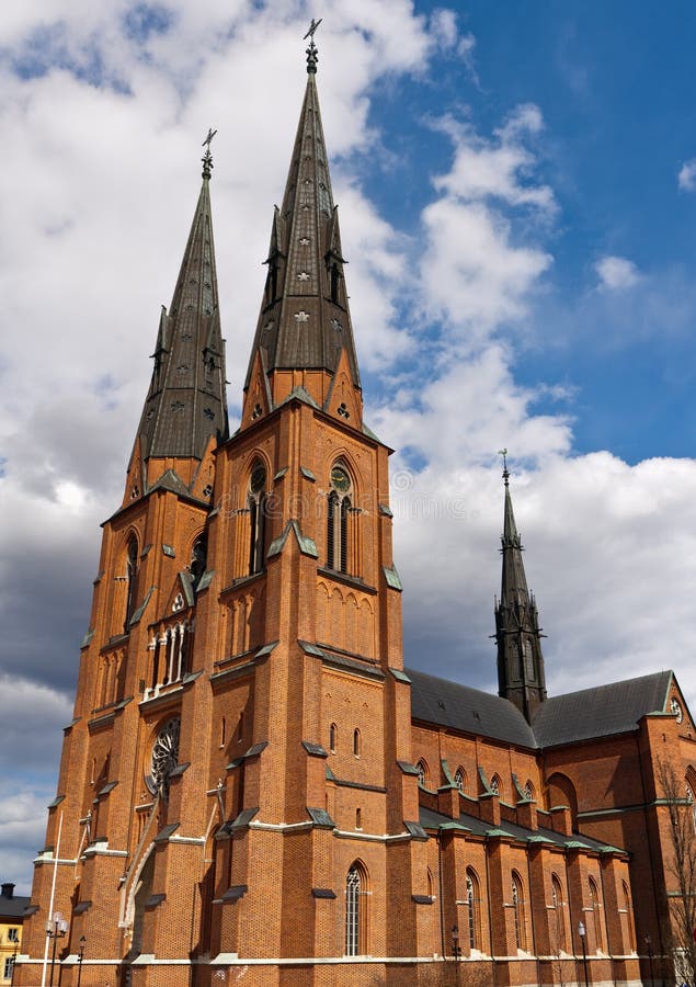 Cathedral in Uppsala,sweden Stock Photo - Image of uppsala, sight: 11211998