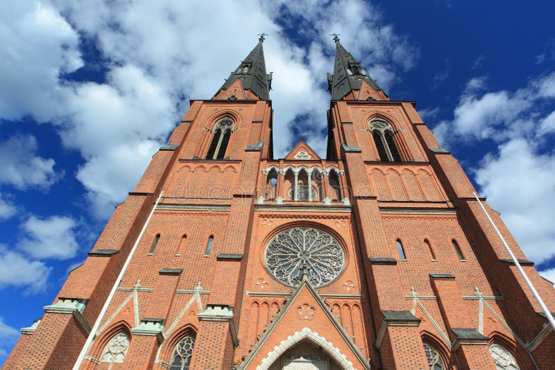 Cathedral in Uppsala stock image. Image of sweden, uppsala - 3265169