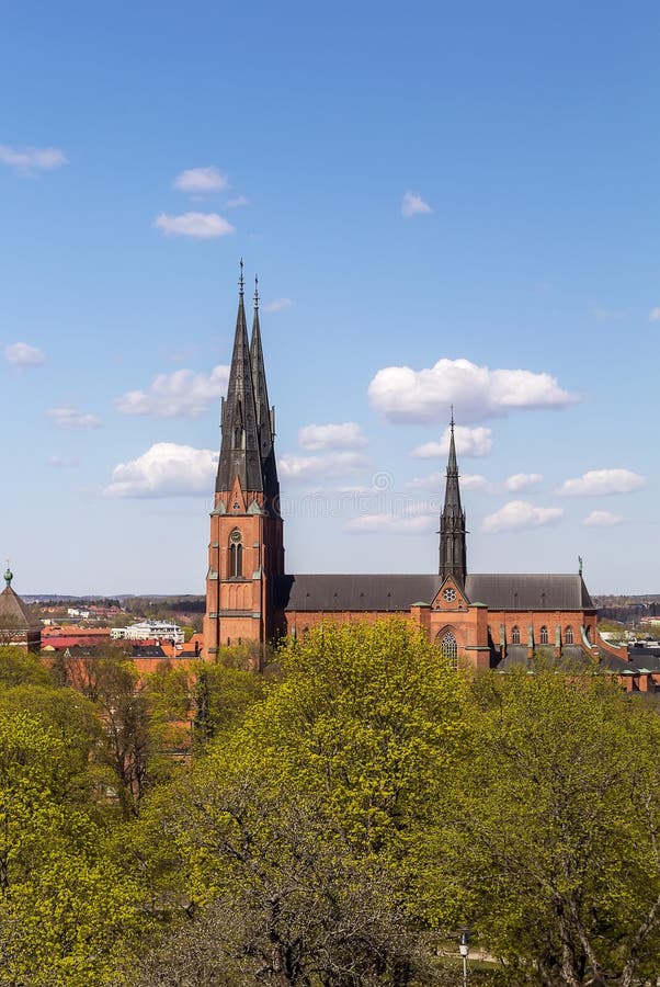 Uppsala Cathedral stock photo. Image of landmark, christianity - 40935562
