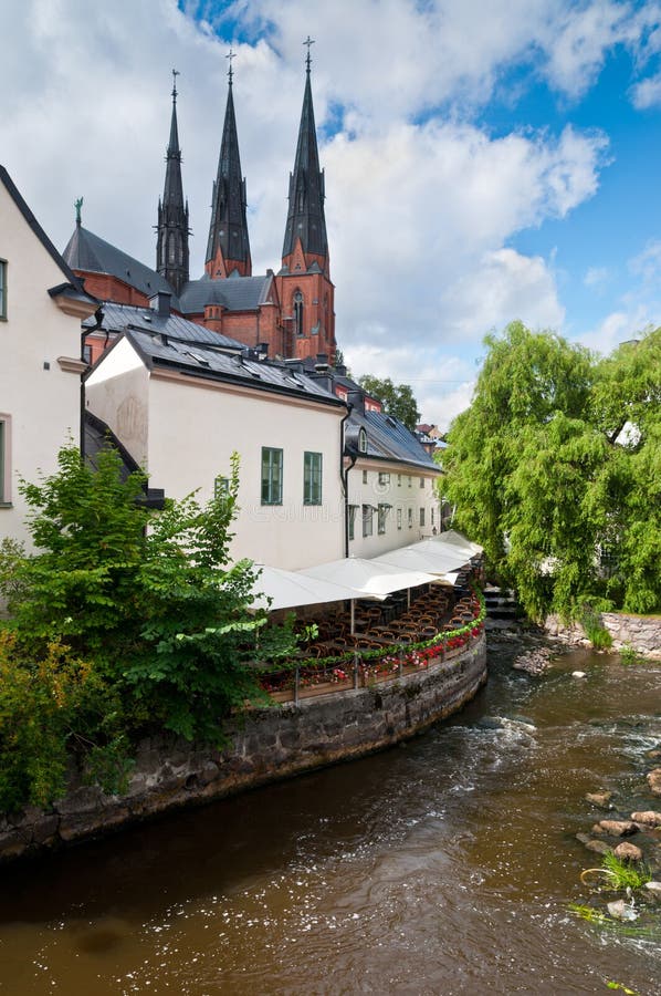Uppsala stock photo. Image of built, water, church, nature - 80149360