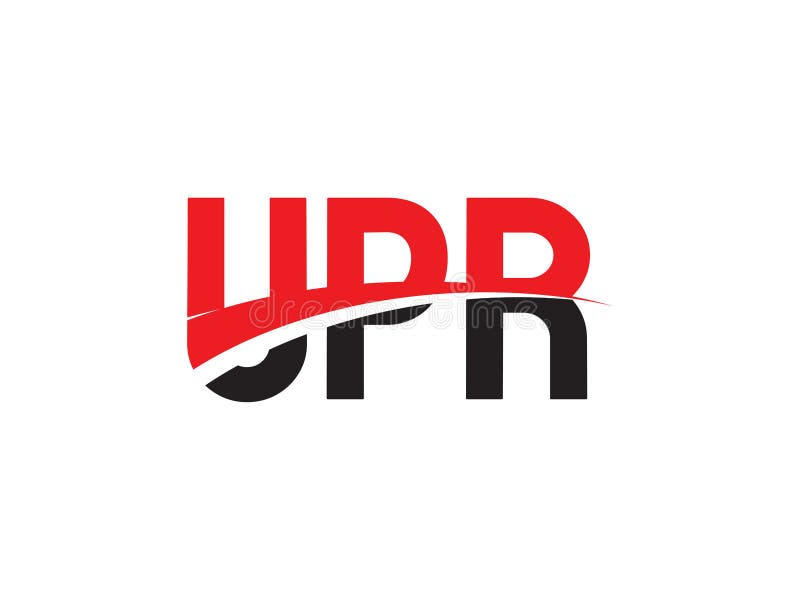 UPRLetter Initial Logo Design Vector Illustration Stock Vector ...