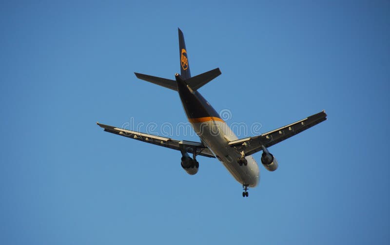UPS Cargo Plane Landing editorial image. Image of shipment - 78296455