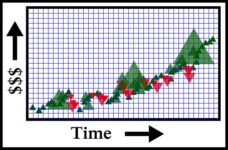 The Ups and Downs of Investing Stock Illustration - Illustration of ...