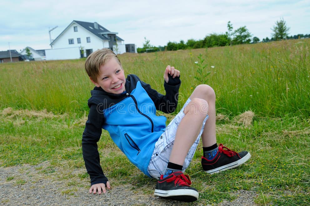 Ups I am falling down stock image. Image of children - 41929613