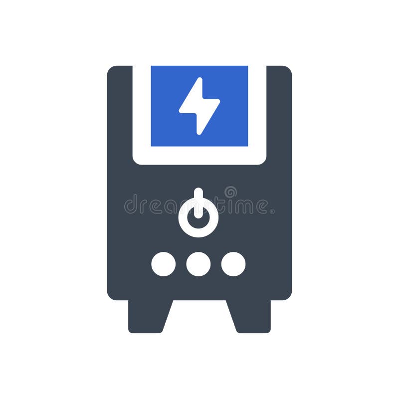 UPS icon stock vector. Illustration of storage, electric - 350120985