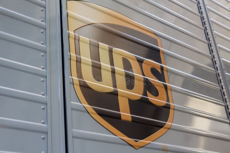 UPS-Logo Auf UPSs Packwagen Redaktionelles Bild - Bild von zeichen ...