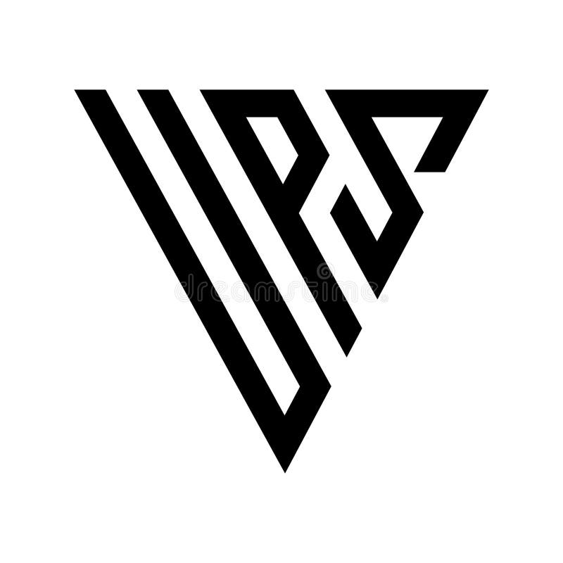 UPS Triangle Monogram Logo with a Sleek, Modern Design Stock Vector ...