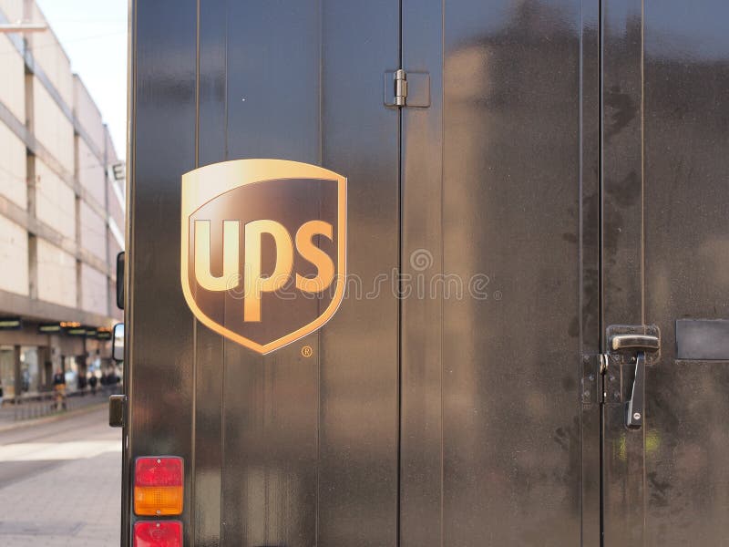UPS Truck With Propane Vehicle Identification. Editorial Photography ...