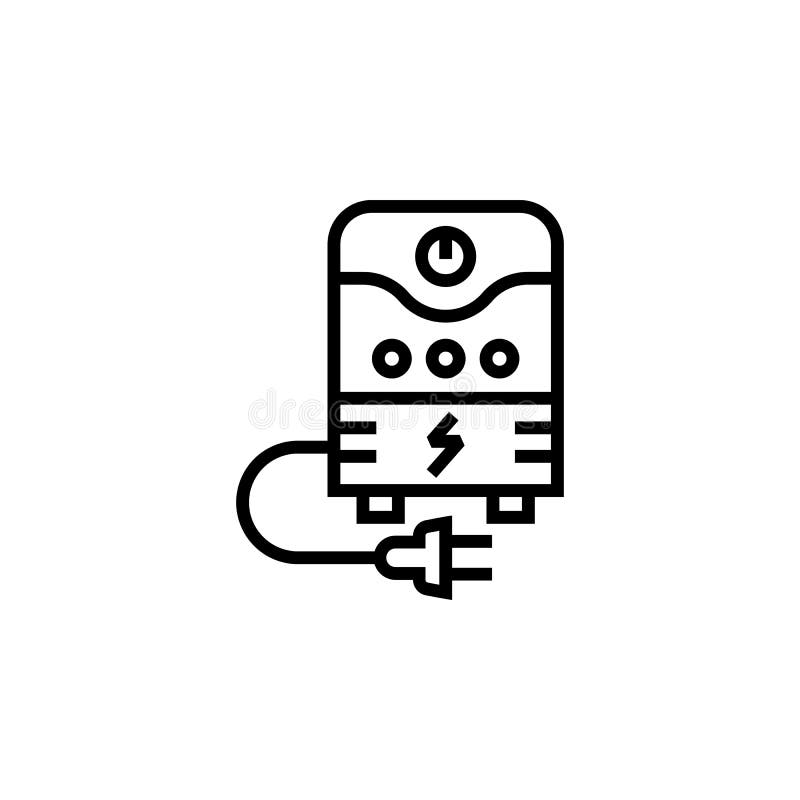 Ups Vector Icon Computer Component Icon Outline Style Perfect Use For