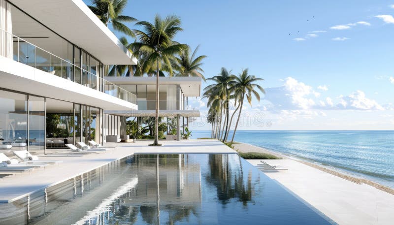 Upscale Contemporary Beachfront Villa with Infinity Pool and Stunning ...