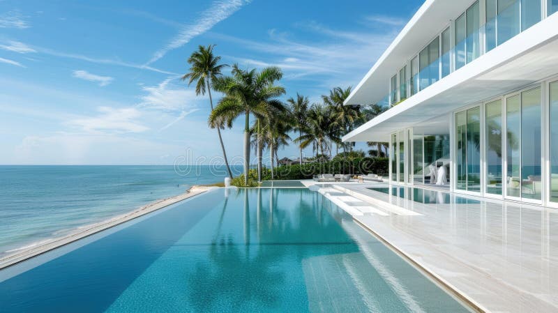 Upscale Contemporary Beachfront Villa with Infinity Pool and Stunning ...