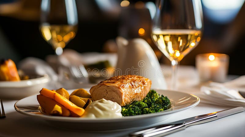 Upscale Gourmet Dining Experience with Multi-Course Meal in Elegant ...