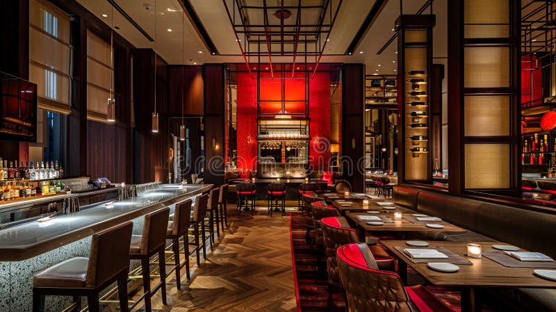 Upscale Hotel Restaurant Featuring Private Chef S Table with ...