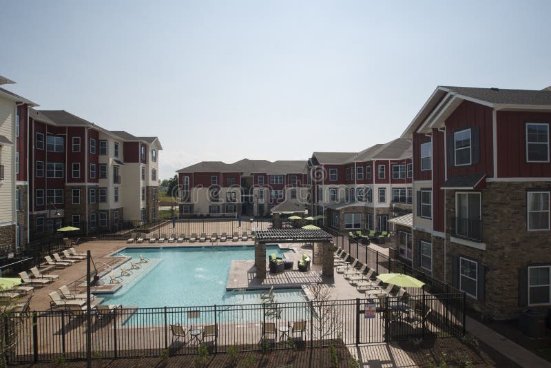 Upscale Pool Area stock photo. Image of cool, pool, fenced - 43401178