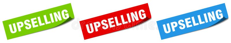 Upselling Banner. Upselling Speech Bubble Label Set. Stock Vector ...