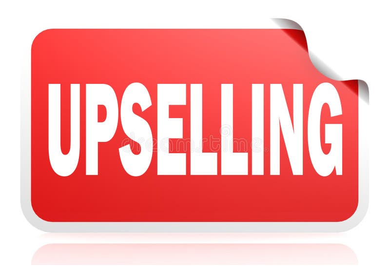 Upselling Banner Template. Upselling Ribbon Label Stock Vector ...