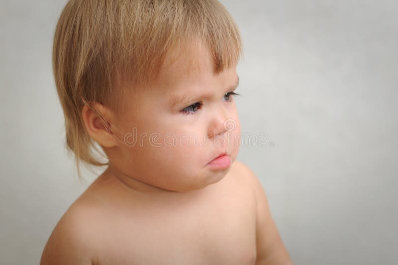 Upset baby mood stock photo. Image of pain, baby, malady - 59661000