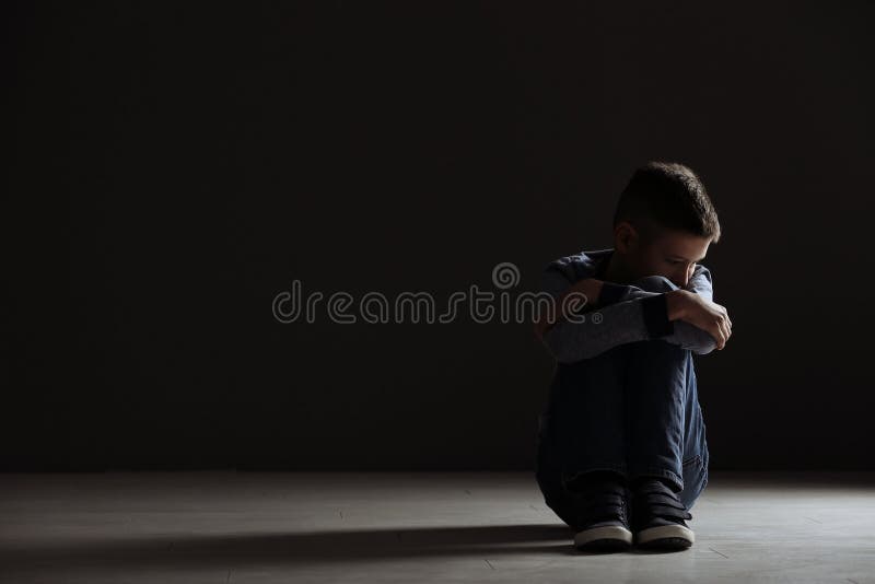 Sad Kid Dark Room Stock Images - Download 264 Royalty Free Photos