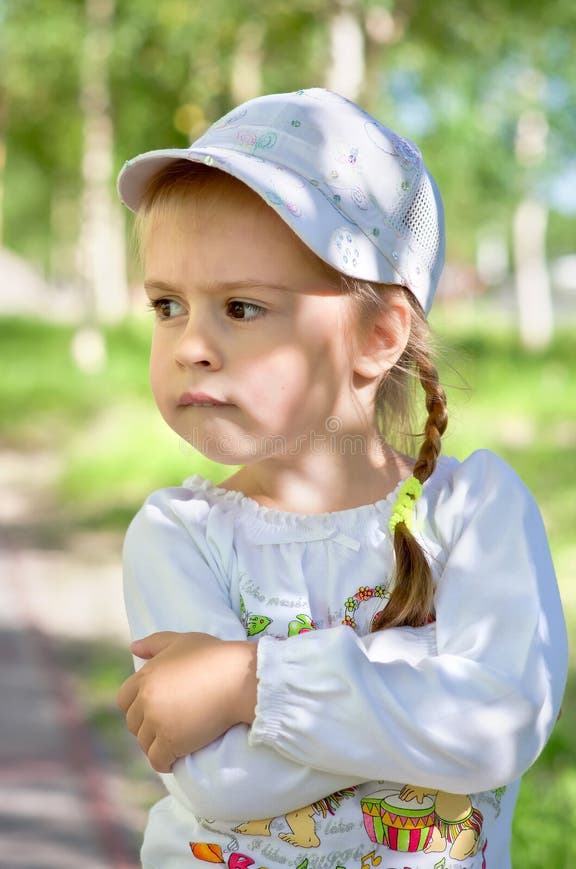 Upset child stock photo. Image of human, girl, pain, pout - 20389120