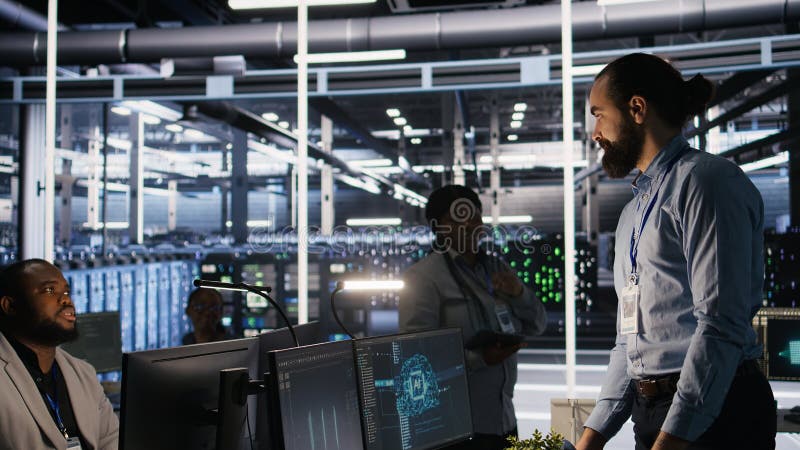 Upset Data Center Worker Packing Desk after Being Replaced by AI Stock ...