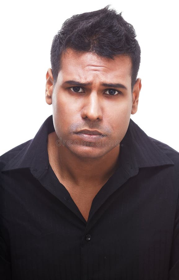 Upset Indian Businessman Frowning and Disappointed Stock Photo - Image ...