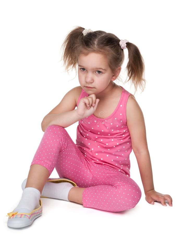 Upset Little Girl / Upset Little Girl Background Stock Photo - Image of ...