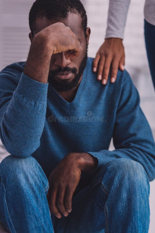 Upset Man Thinking about His Problems Stock Image - Image of millennial ...