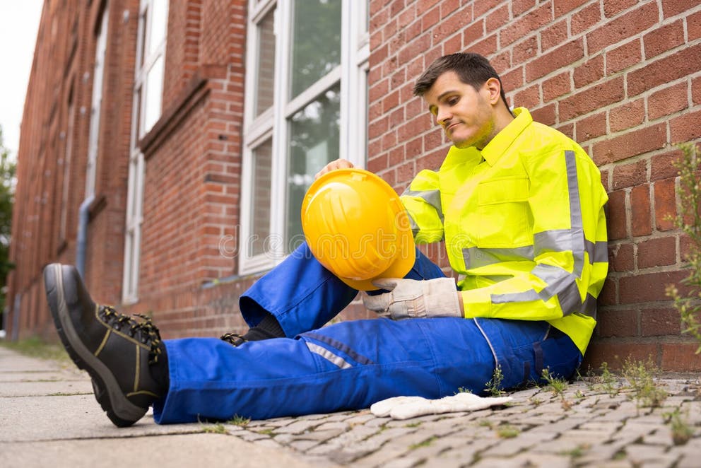 Upset Sad Construction Worker Stock Image - Image of portrait ...