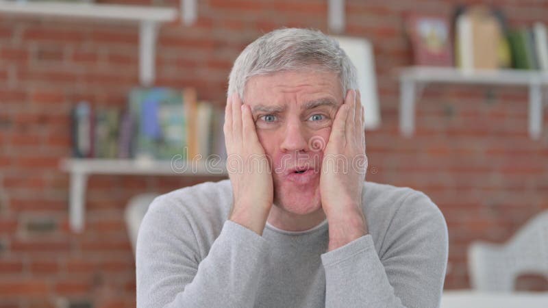 Upset Old Man Reacting To Failure Stock Image - Image of crash ...
