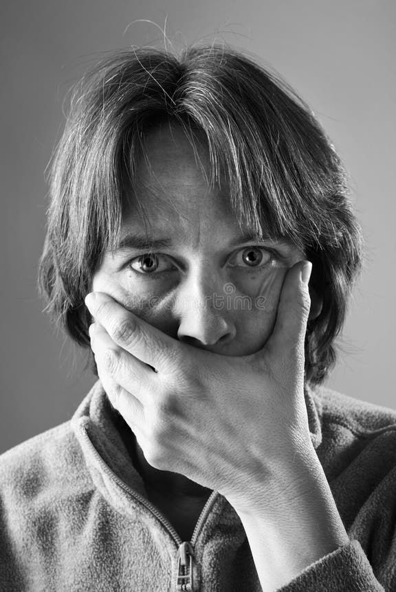 Upset Woman stock photo. Image of emotions, mouth, grieving - 17769408