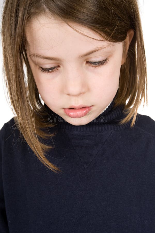 Young Child Looking Sad stock photo. Image of horizontal - 11544490