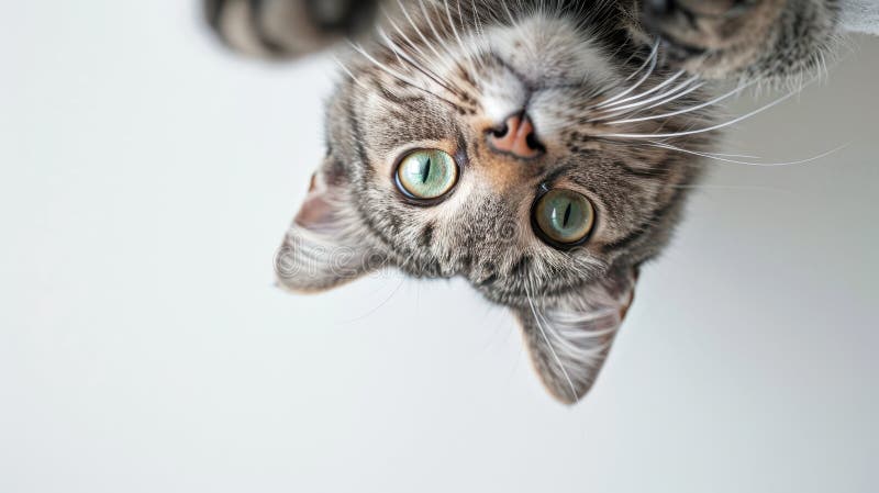 The Upside-down Cat.AI Generated Image Stock Image - Image of kitten, bright: 379713473