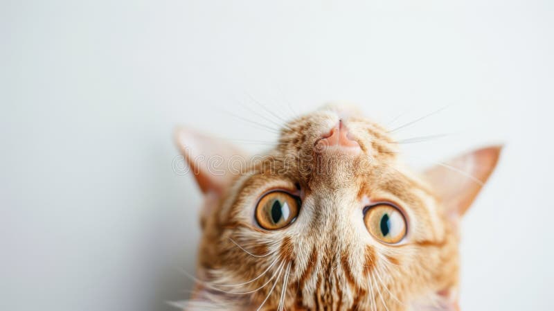 The Adorable Upside-Down Cat.AI Generated Image Stock Image - Image of ...