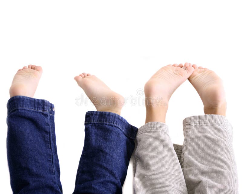 Upside down children feet stock photo. Image of people - 6641162
