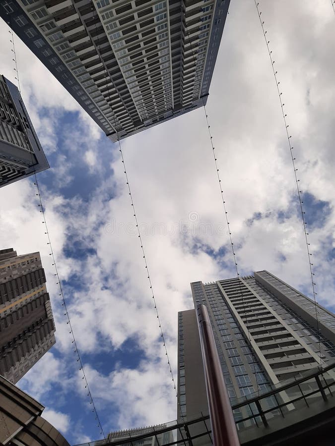 Upside Down Cloud Building Sky Stock Image - Image of upside, cloud ...