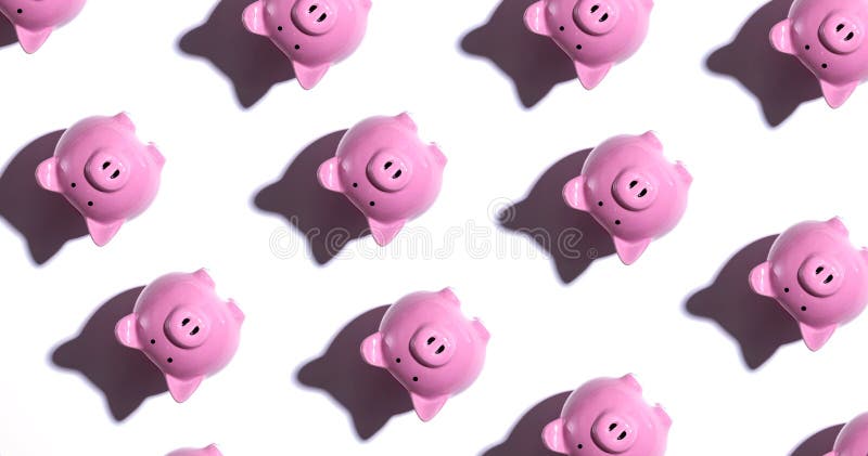 Upside Down Piggy Bank Pattern Stock Illustration - Illustration of ... Upside Down Piggy Bank Pattern Stock Illustration - Illustration of ...