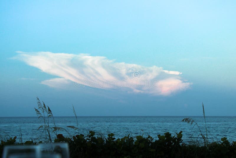 Upside down shell cloud stock image. Image of sundown - 74702071