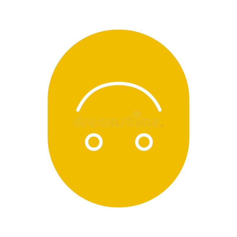 Cute Upside Down Face Emoticon, Emoji - Vector Illustration Stock ...