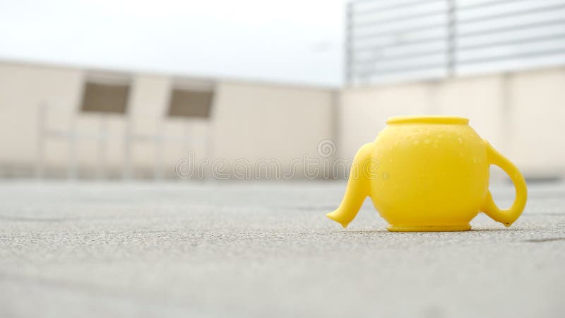 Upside Down Yellow Toy Teapot Stock Image - Image of teapot, produce ...