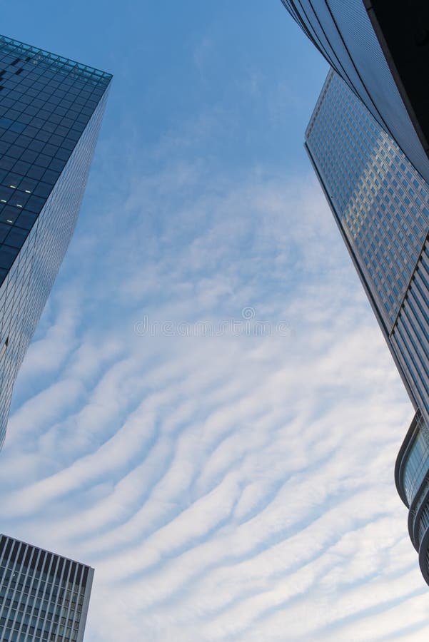Upside View of Office Building Stock Photo - Image of construction ...