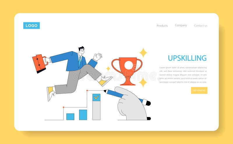 Upskilling Concept. Vector Illustration. Stock Vector - Illustration of ...
