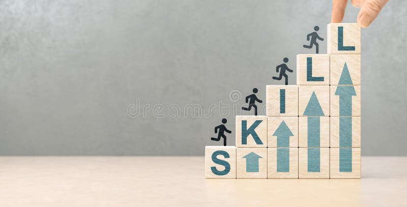 Upskilling and Personal Development Concept. Skill Training, Education ...