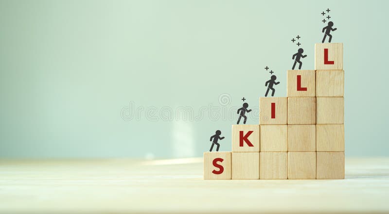 Upskilling and Personal Development Concept. Stock Image - Image of ...