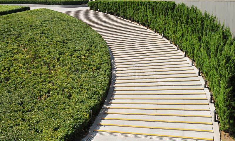 Footpath in the Roof-garden Stock Photo - Image of cobble, hotel: 7295044