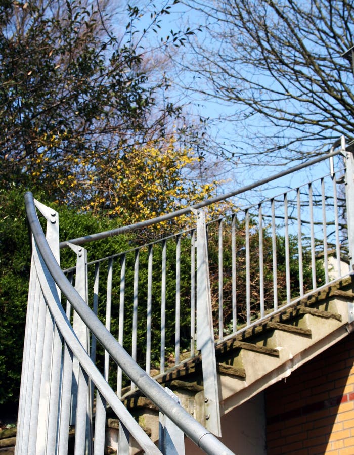 Upstairs stock image. Image of banisters, trees, sunlight - 2220079