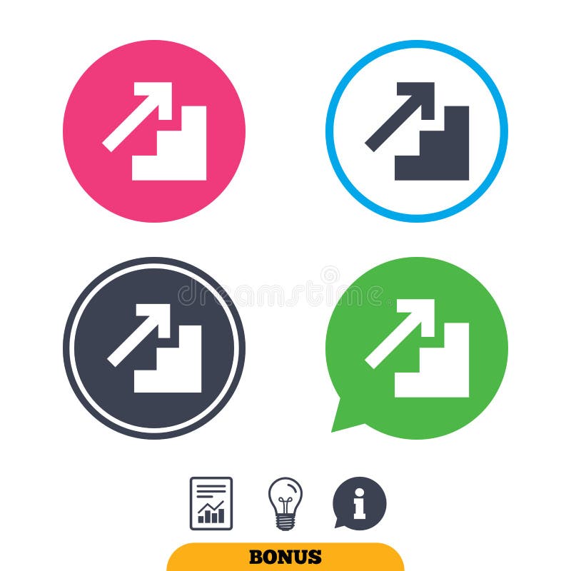 Upstairs Icon. Up Arrow Sign Stock Vector - Illustration of mark, sign ...