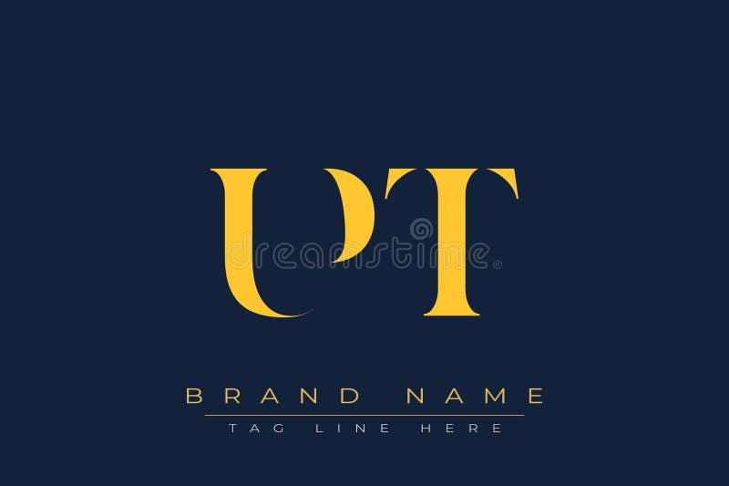 UPT Abstract Letter Logo Design Stock Vector - Illustration of element ...