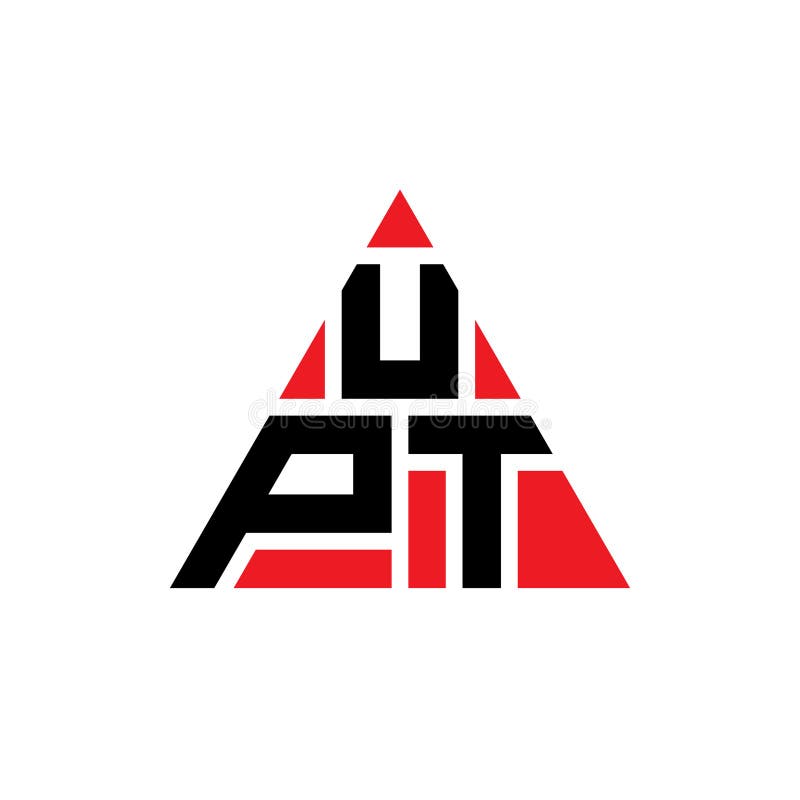 UPT Triangle Letter Logo Design with Triangle Shape. UPT Triangle Logo ...
